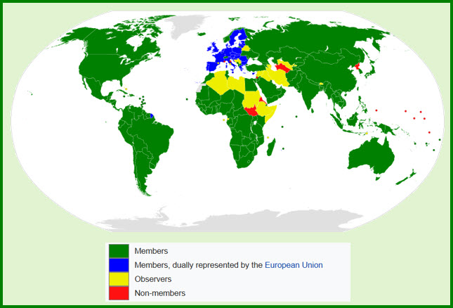 Map Showing WTOMembers