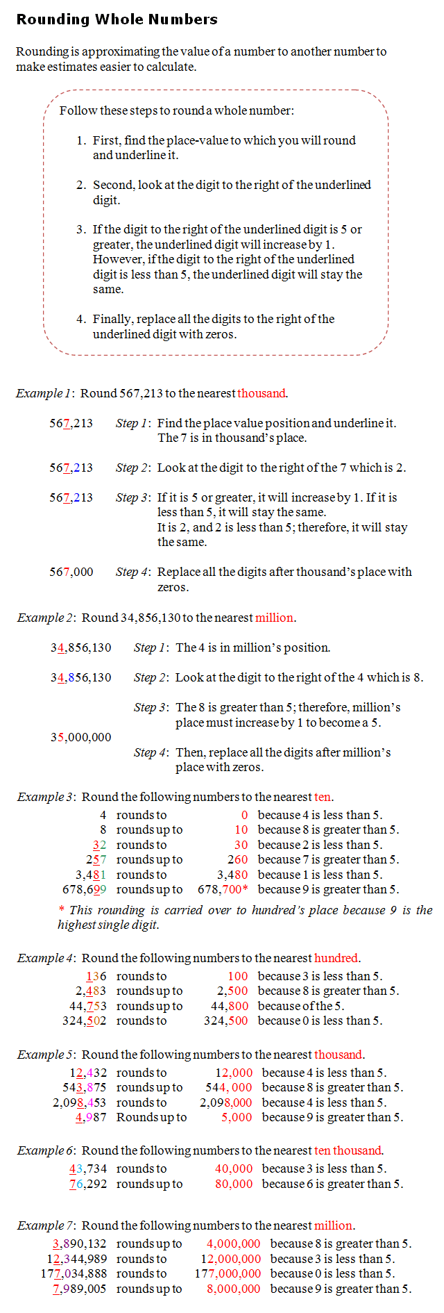 The Meaning of Whole Numbers and Decimals