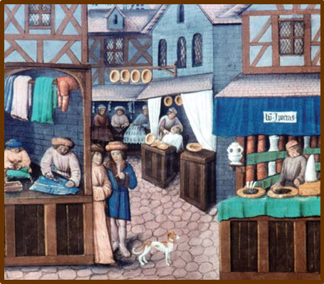 Market Day in a Medieval Town