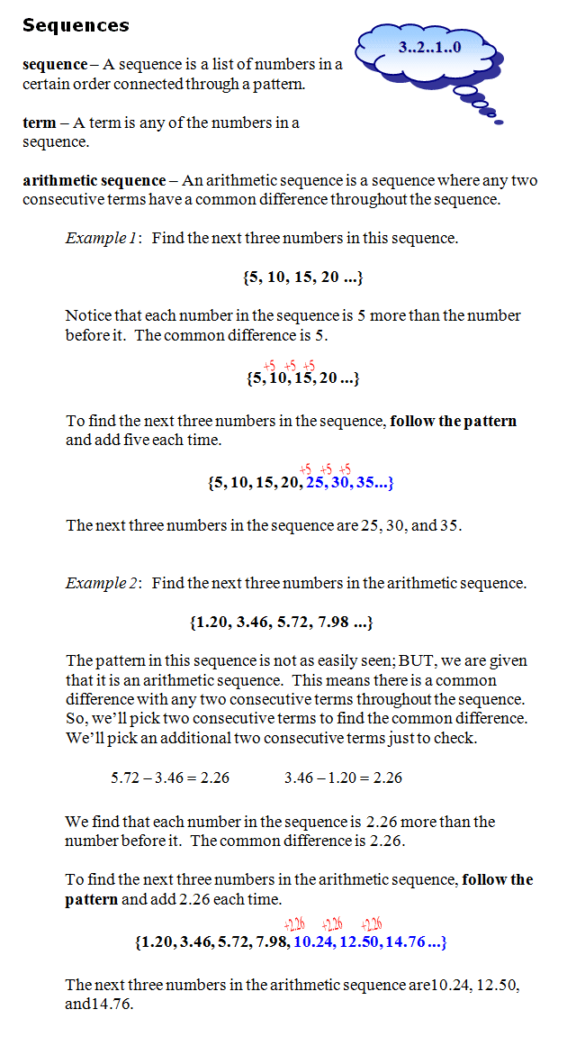 Expressions, Sequences, and Logic