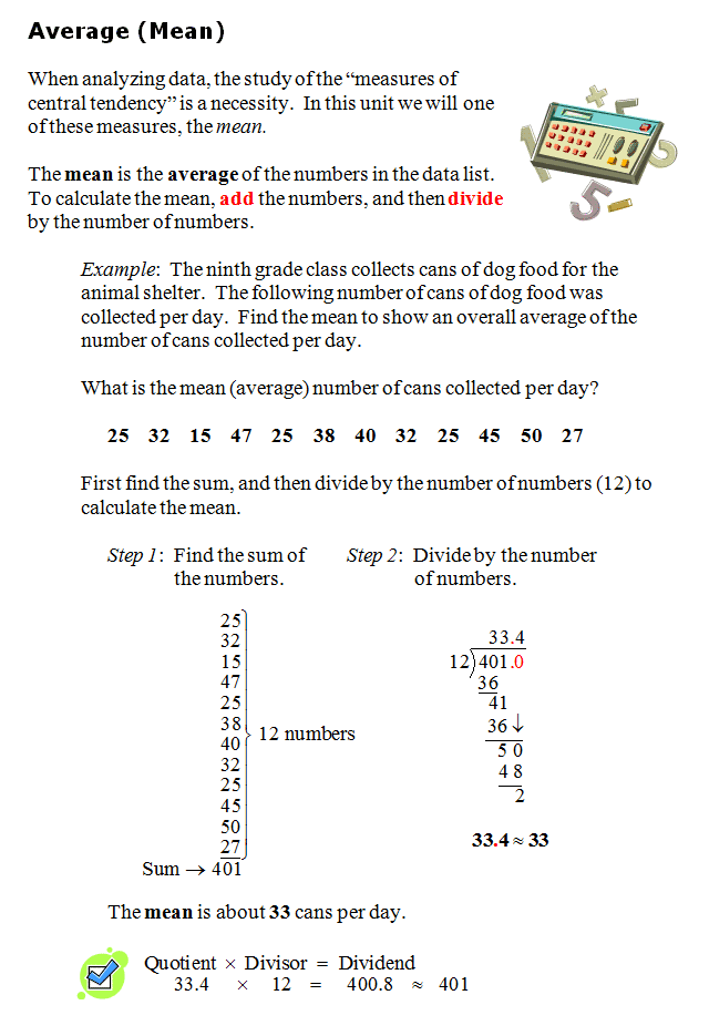 Whole Numbers and Decimals, Multiplication and Division