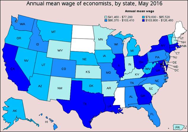 Map Courtesy ofthe Bureau of Labor Statistics